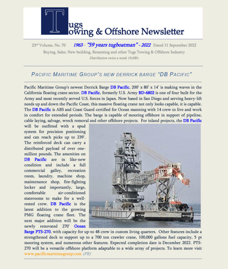 DB Pacific - Pacific Maritime Group, Inc